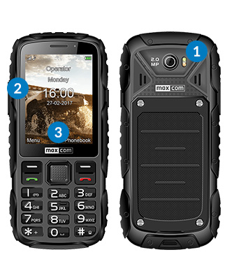 Telefon Maxcom MM920 Strong (czarny) - Opinie, Cena - RTV EURO AGD